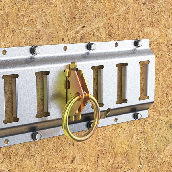 Trekassy 15ft E Track Ratchet Straps-4 Pack, 8 E-Track O-Rings and 6 P